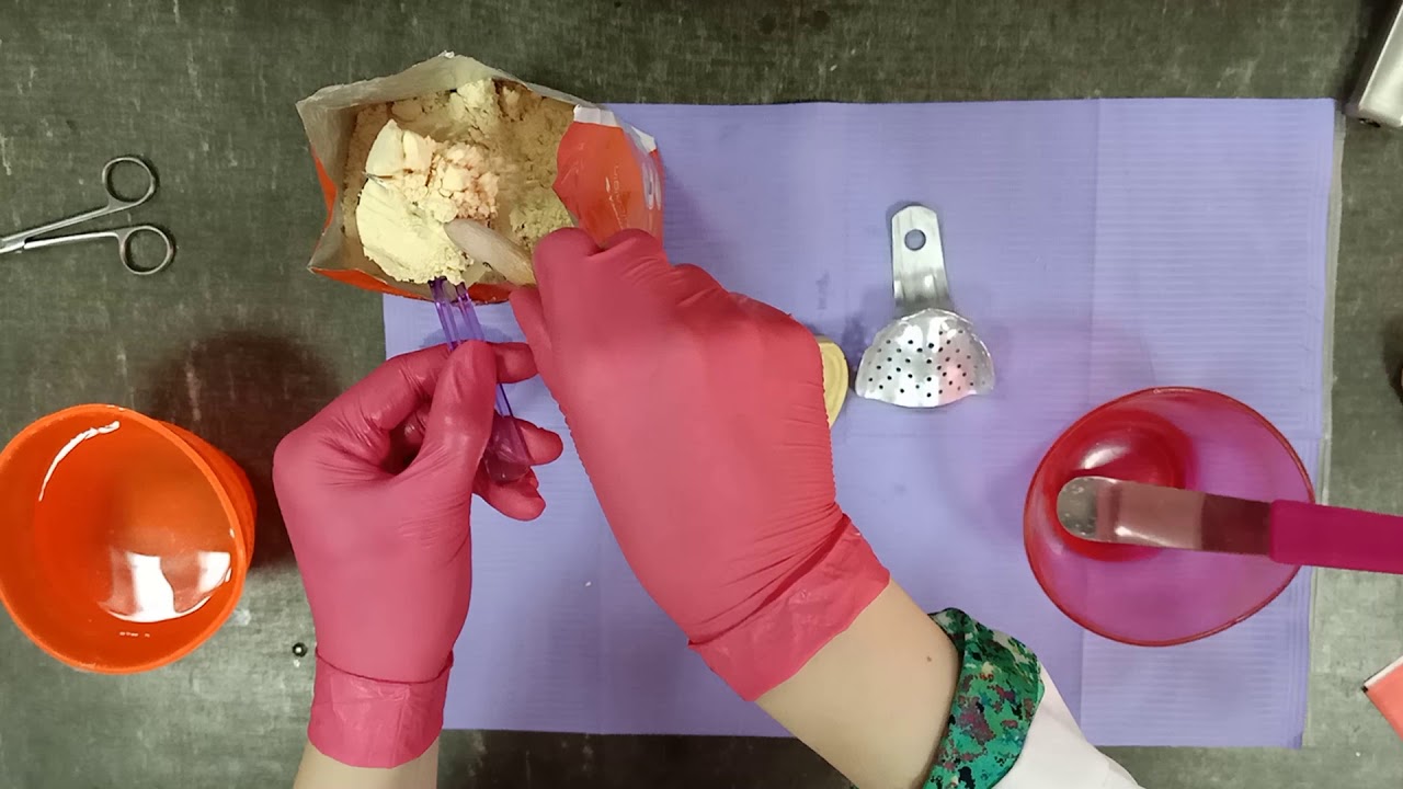 primary impression and pouring study casts - YouTube