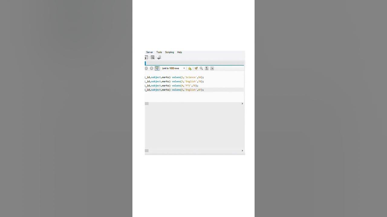 Insert and update use in Mysql workbench👩👨 - YouTube
