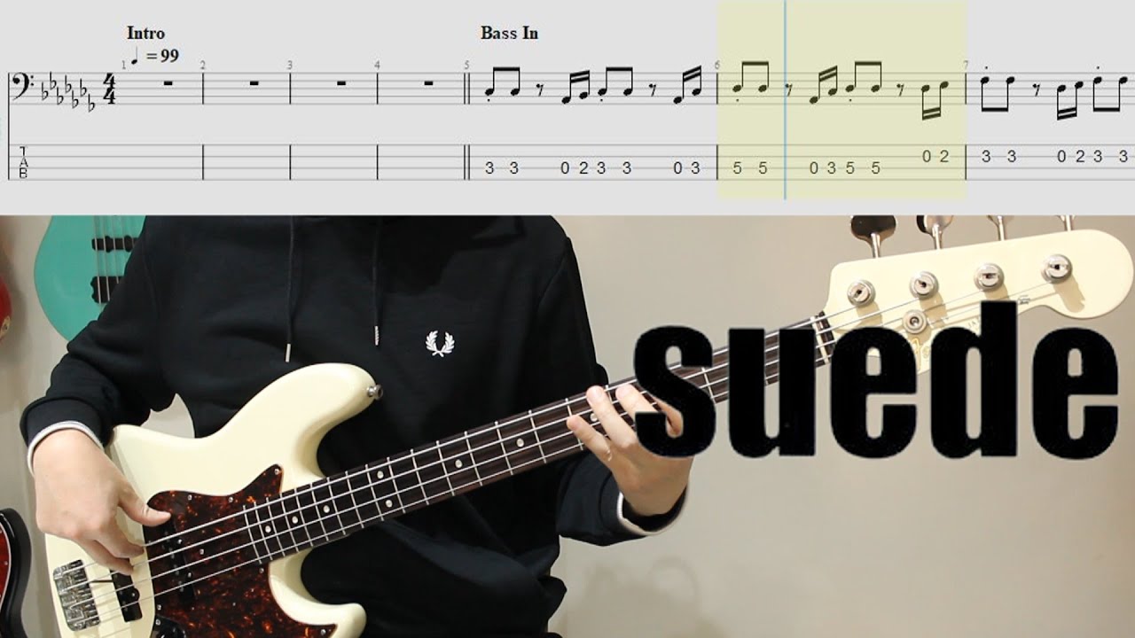 브릿팝의 명가│suede - Beautiful Ones│BASS TAB - YouTube