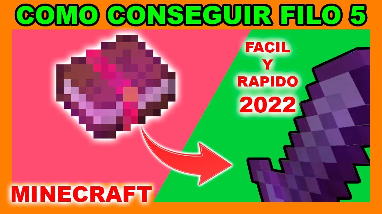 COMO CONSEGUIR FILO 5 en MINECRAFT SURVIVAL [FACIL y RAPIDO +guia ...