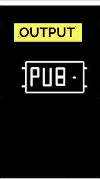 PUBG🔥 logo using python | How to create pubg logo using python | #BGMI #Shorts - YouTube