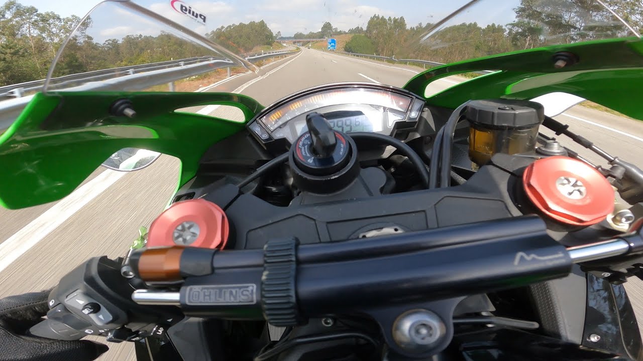 KAWASAKI ZX10R TOP SPEED - YouTube