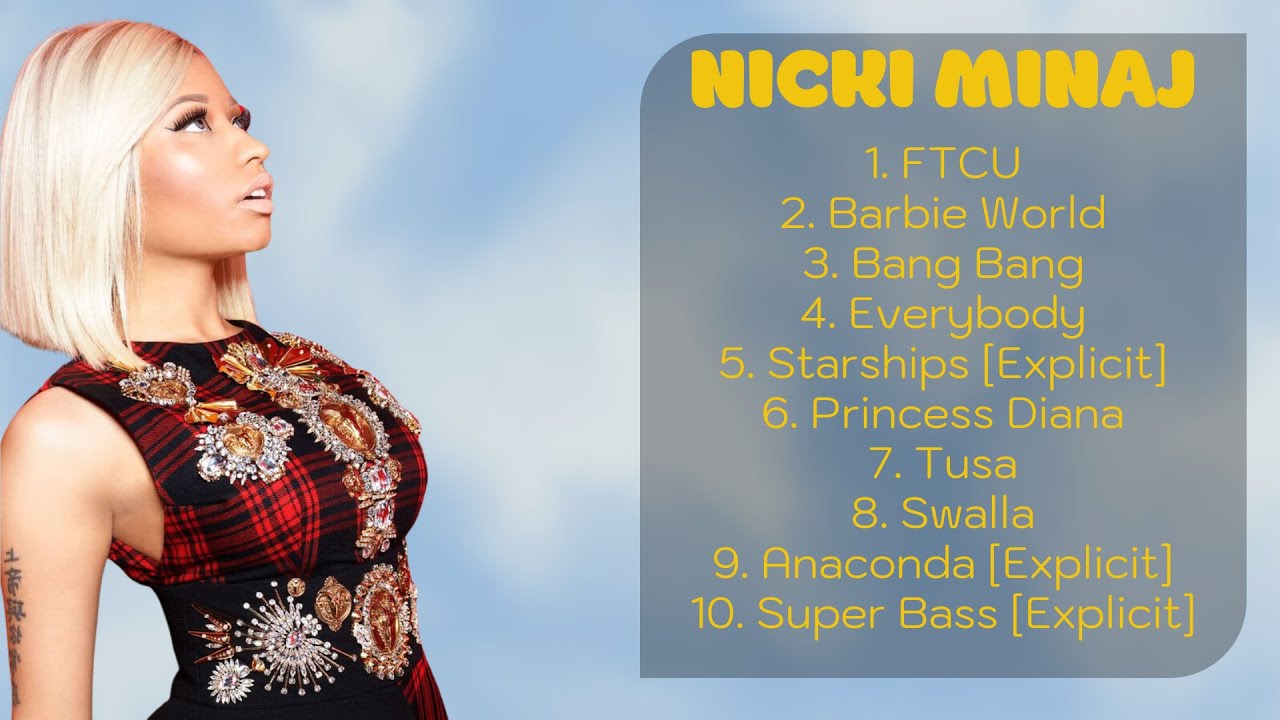 🎵 Nicki Minaj 🎵 ~ Greatest Hits ~ Best Songs Music Hits Collection Top ...