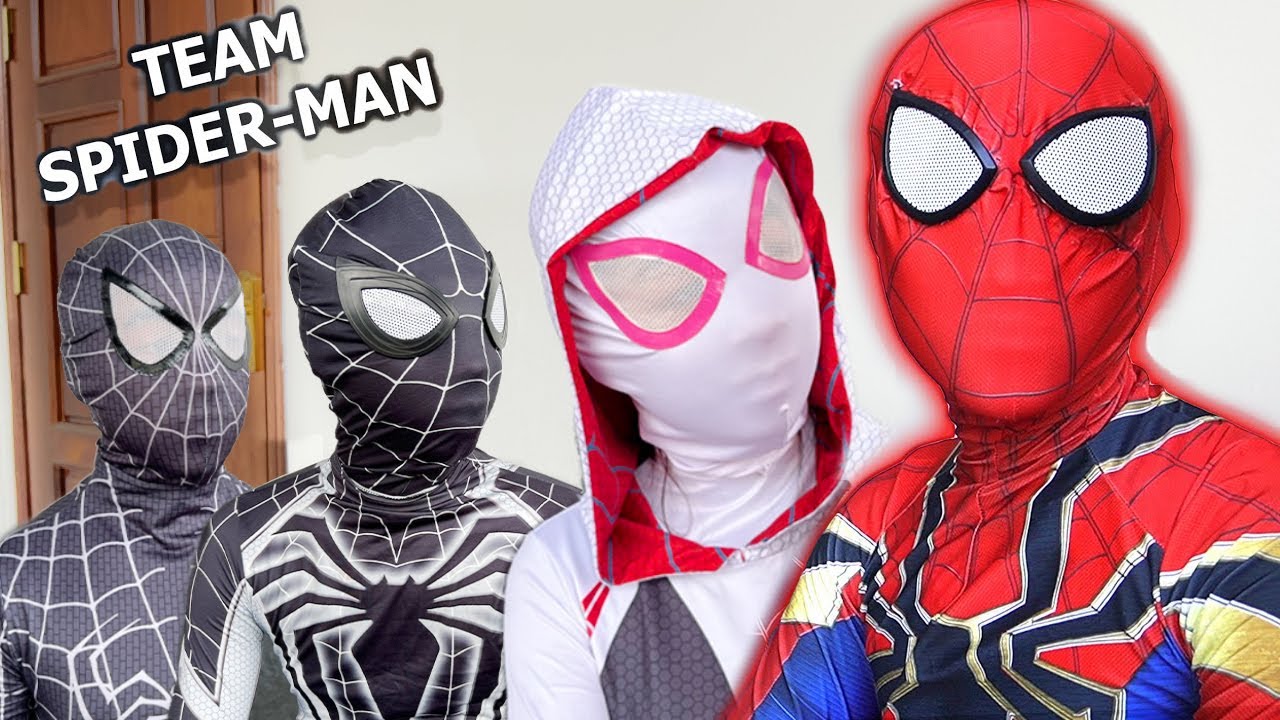 TEAM SPIDER-MAN vs BAD GUY TEAM | NEW GUY Is GOOD HERO ? ( Live Action ...