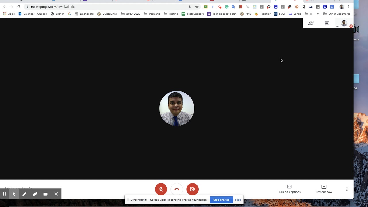 Google Meet using Google Classroom - YouTube