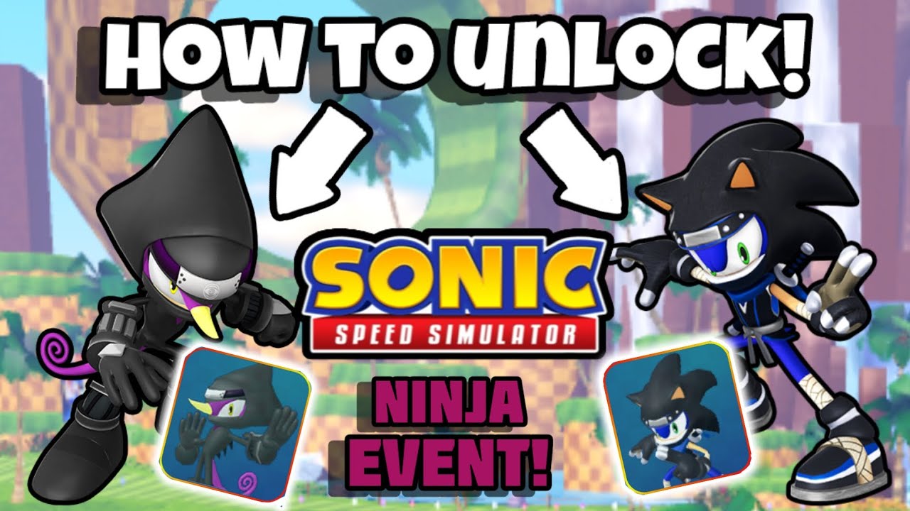 How to unlock Ninja Espio and Ninja Sonic in Sonic speed simulator ...