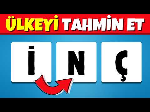Karışık Harflerden Ülkeyi Tahmin Et 🌎 30 Ülke Bulmaca | Harflerle Kelime Bilmece Oyunu | Ülke Testi