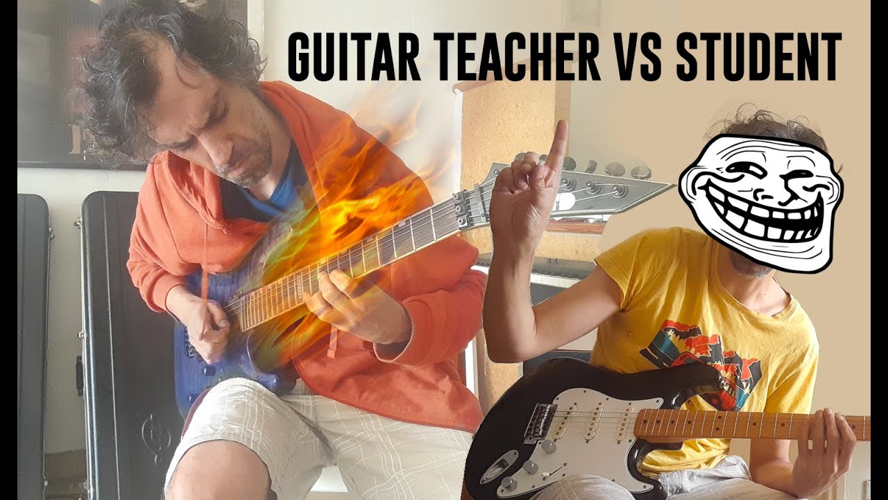 Guitar teacher vs student - YouTube