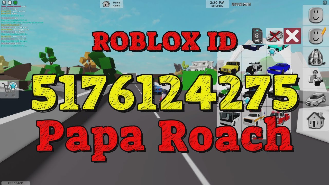 PAPA ROACH Roblox Song Codes - YouTube