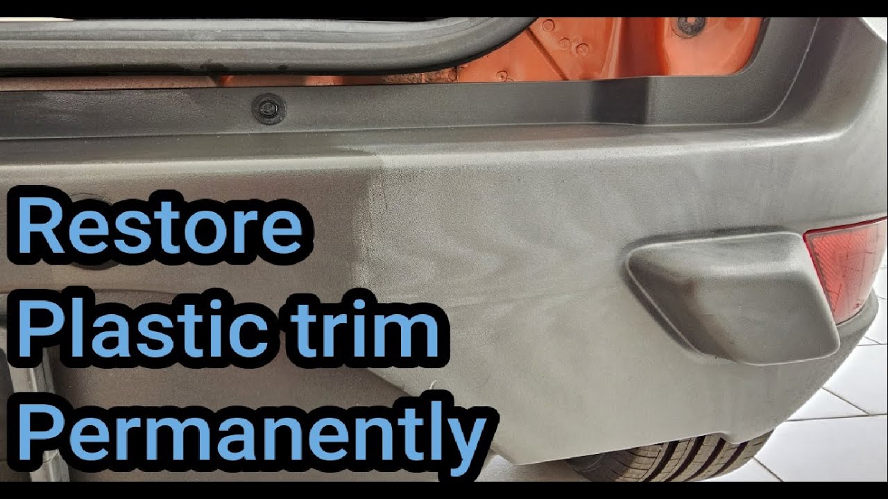 Restoring faded bumper cheaply. - YouTube