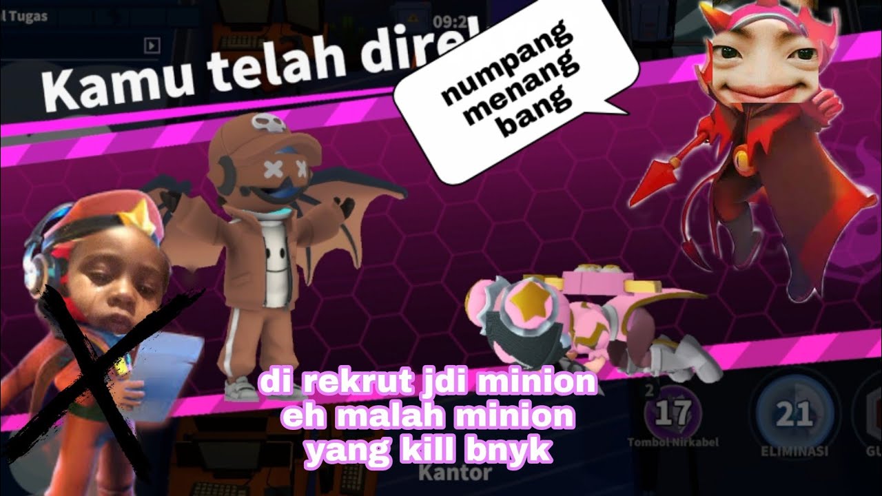 MINION NGEKILL SENDIRI + BJ MAGANG + PH NGEBANTU SAMPE MENANG MINION ...