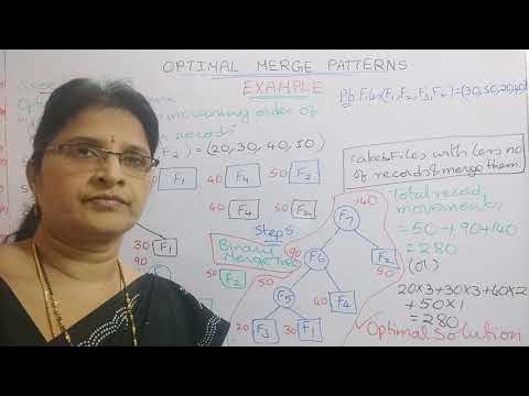 Greedy Optimal Merge Pattern Example 1 - YouTube