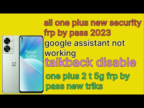 all one plus android 13 frp by pass || talkback method not working ...