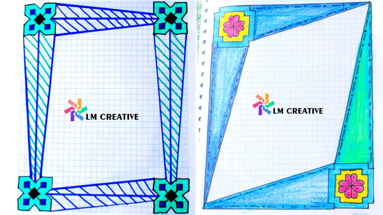 MARGENES PARA CARATULAS FÁCILES Y BONITOS / CARATULAS 2022 - YouTube