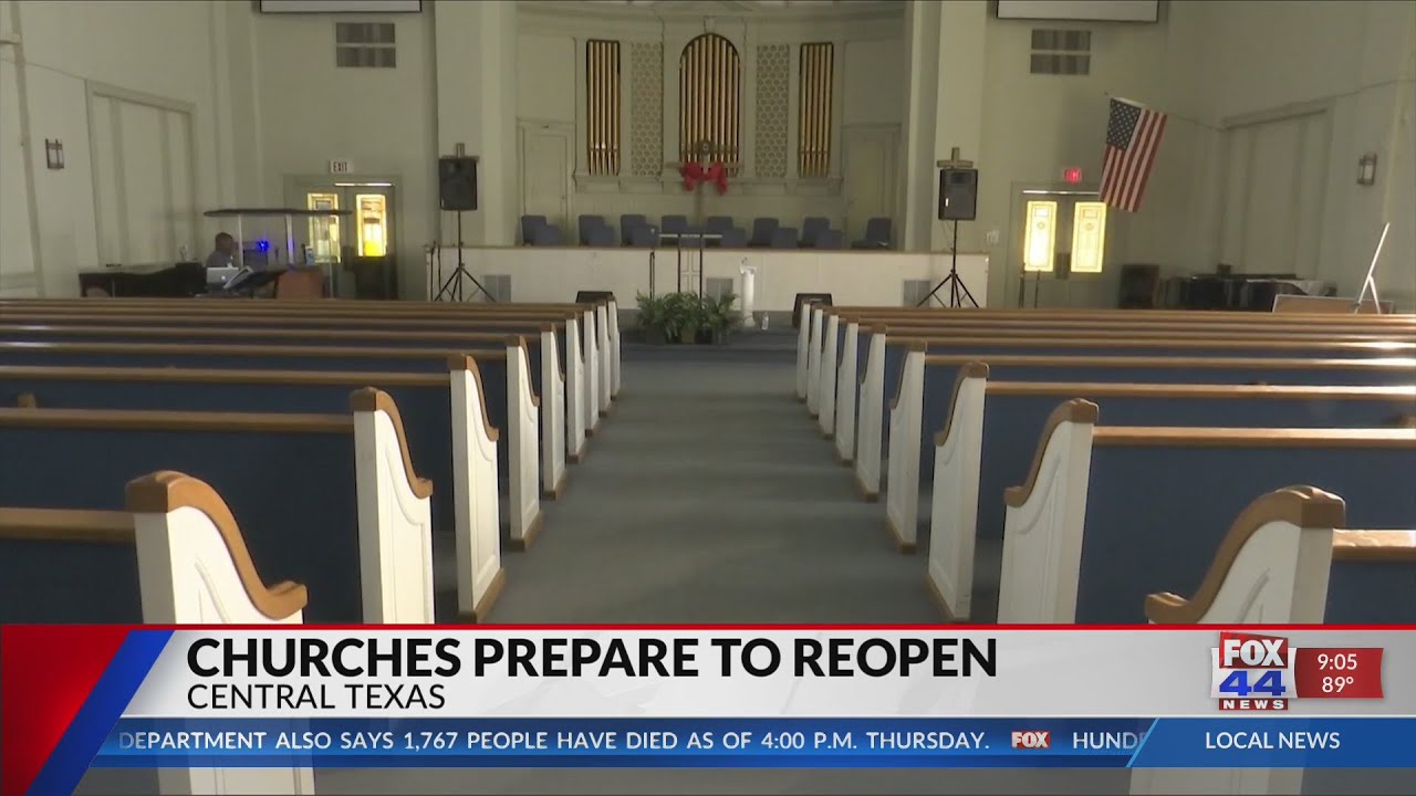 Central Texas Churches Prepare to Reopen - YouTube