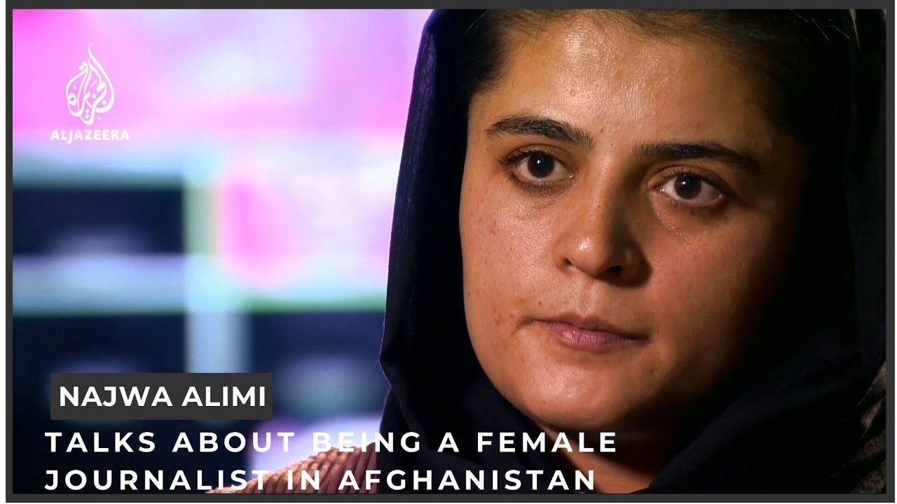 Najwa Alimi talks about being a female journalist in Afghanistan - YouTube