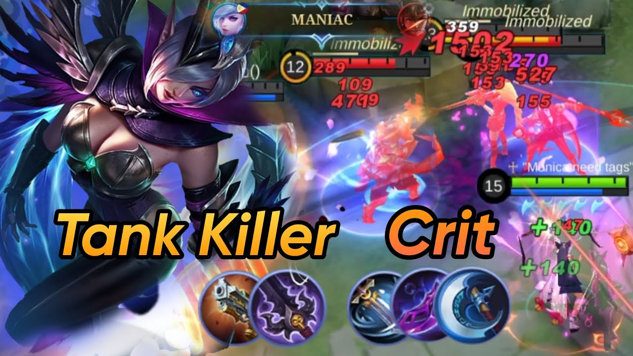 Miya best build 2023 Attack speed & Crit + Tank Killer - YouTube