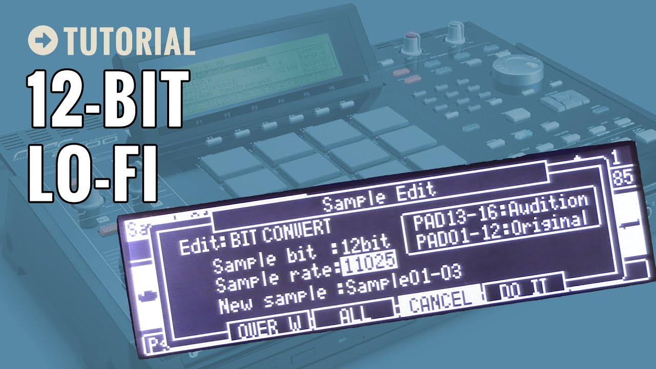 Getting That 12-Bit Lo-Fi Sound (MPC 1000/2500 JJOS) - YouTube