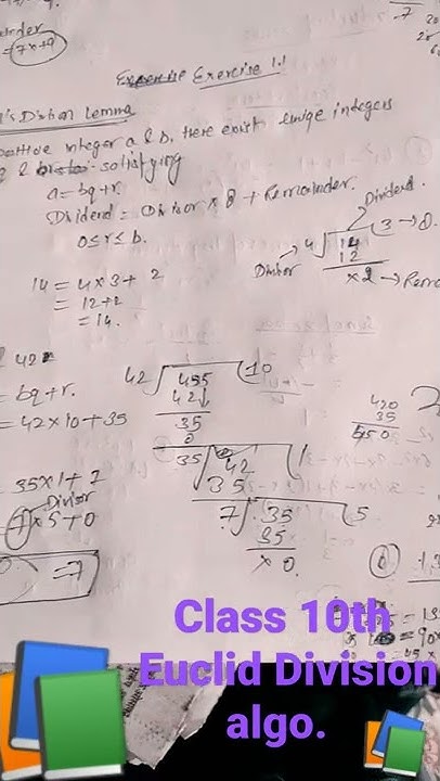Euclid's Division algorithm - YouTube