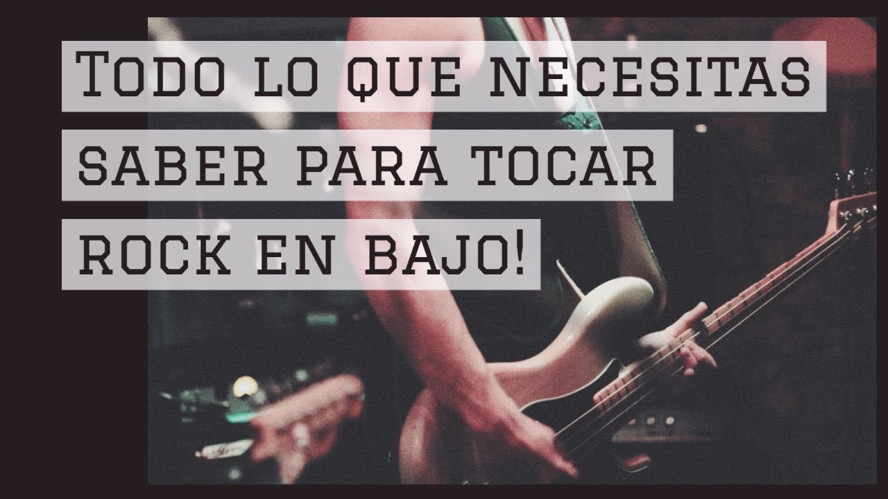 Cómo tocar rock en el bajo! - YouTube