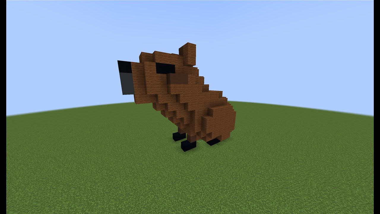 MINECRAFT PASO A PASO - Cómo hacer un Capibara/Carpincho en Minecraft ...