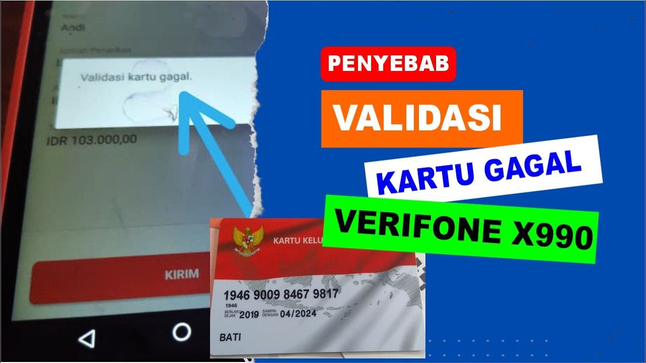 Penyebab Validasi Kartu Gagal saat gesek kartu bantuan merah putih BPNT ...