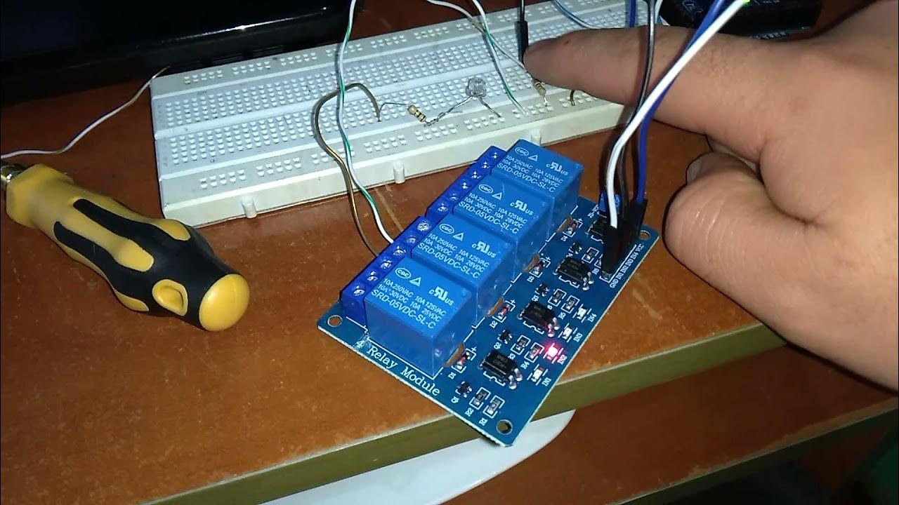 Lectura de un pulsador y activacion de un rele con Arduino y ModbusPoll - YouTube