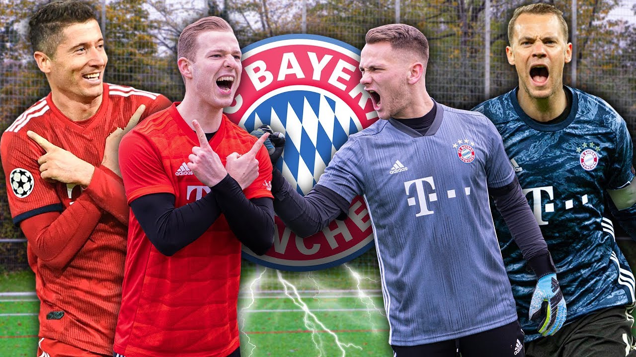 LEWANDOWSKI vs. NEUER: Fußball Challenges - YouTube