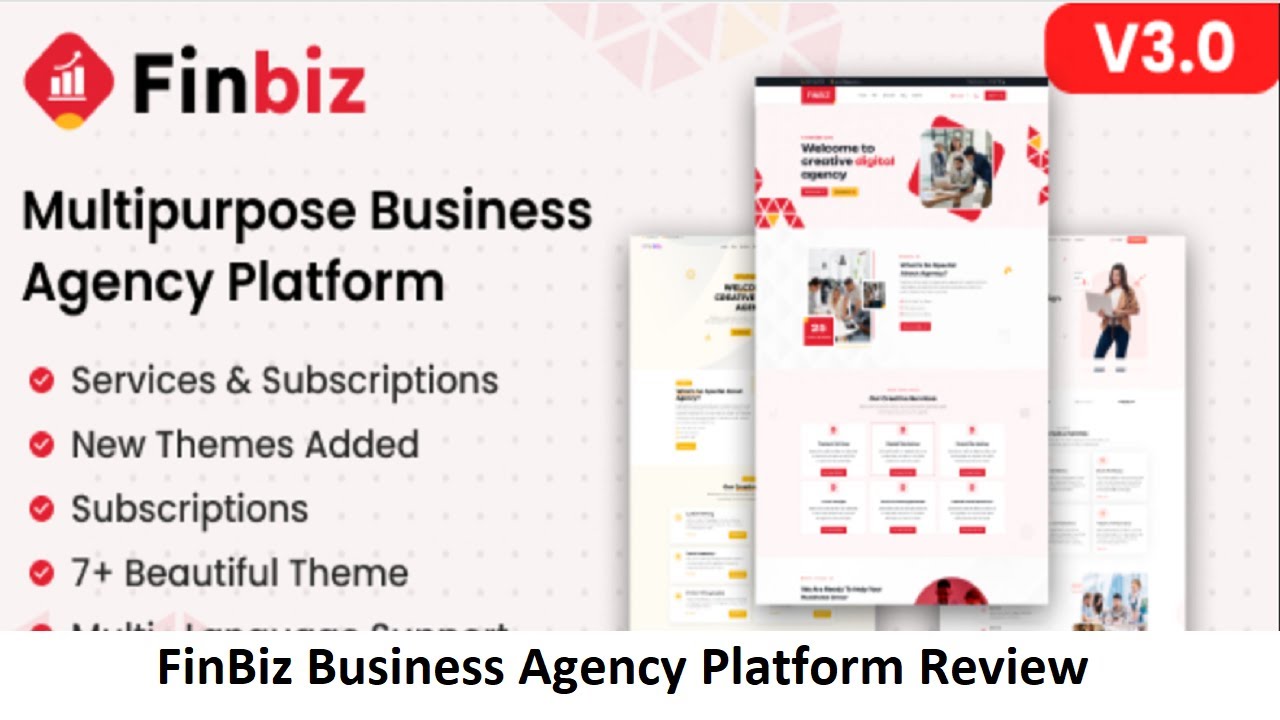 FinBiz Multipurpose Business Agency Platform - YouTube