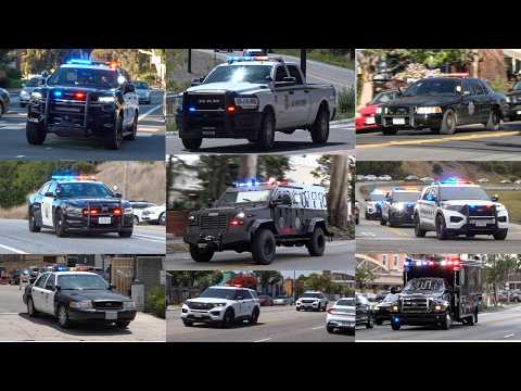 Police Cars Responding Compilation | Best of 2025!