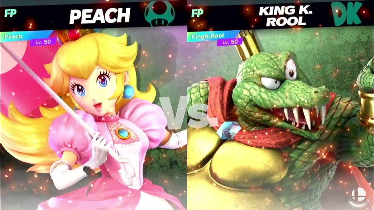 Super Smash Bros Ultimate Amiibo Fights 3pm Poll Peach vs K Rool - YouTube