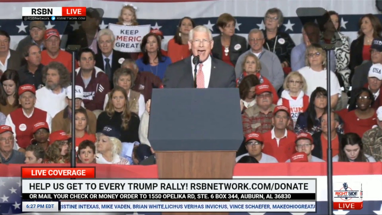 Senator Roger Wicker Speaks at Trump Rally in Tupelo, MS - YouTube