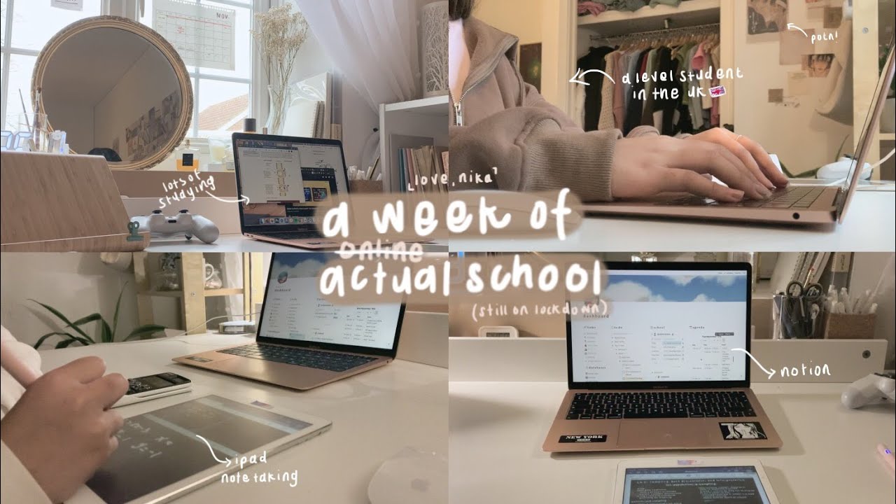 study vlog ☁️ a busy week in school in the uk, alevels, ipad, lots of ...