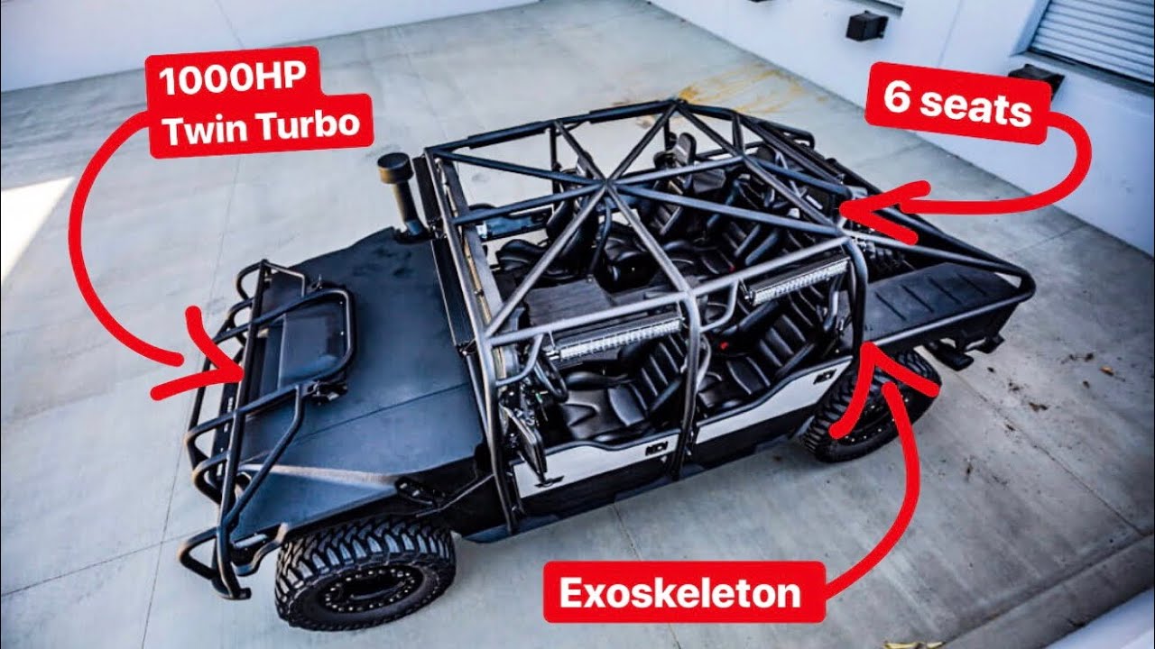BUILDING EXOSKELETON 6 PASSANGER 1000HP HUMMER H!? *VOTE IN COMMENT ...