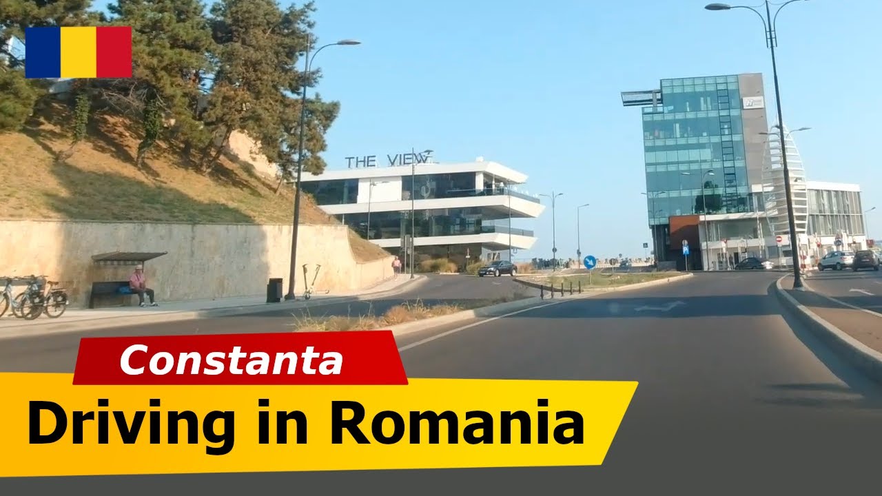 🔴 Romania • Constanta • Driving to Touristic Harbor of Tomis ( Portul ...