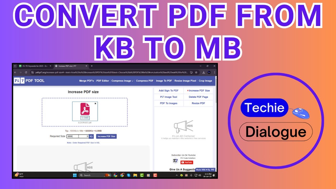 How to Convert PDF from KB to MB - Detailed Tutorial [2025] - YouTube