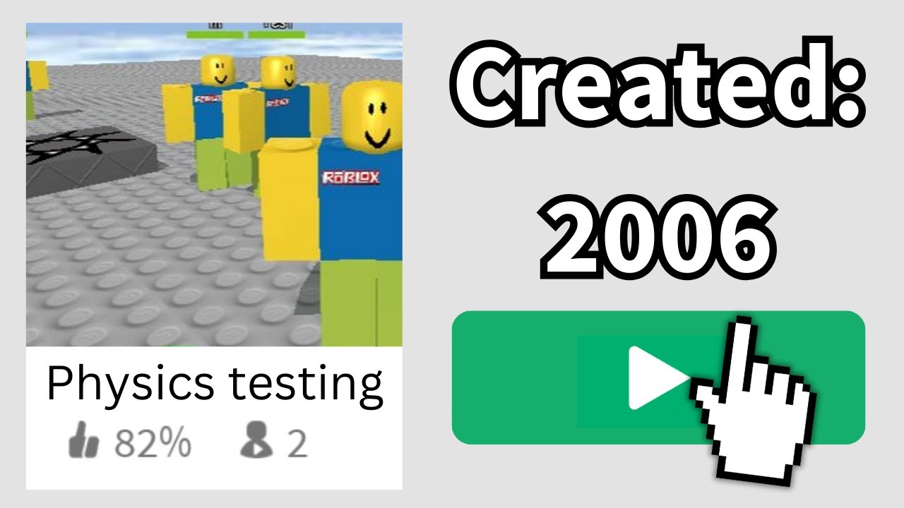 THE FIRST ROBLOX GAME... - YouTube