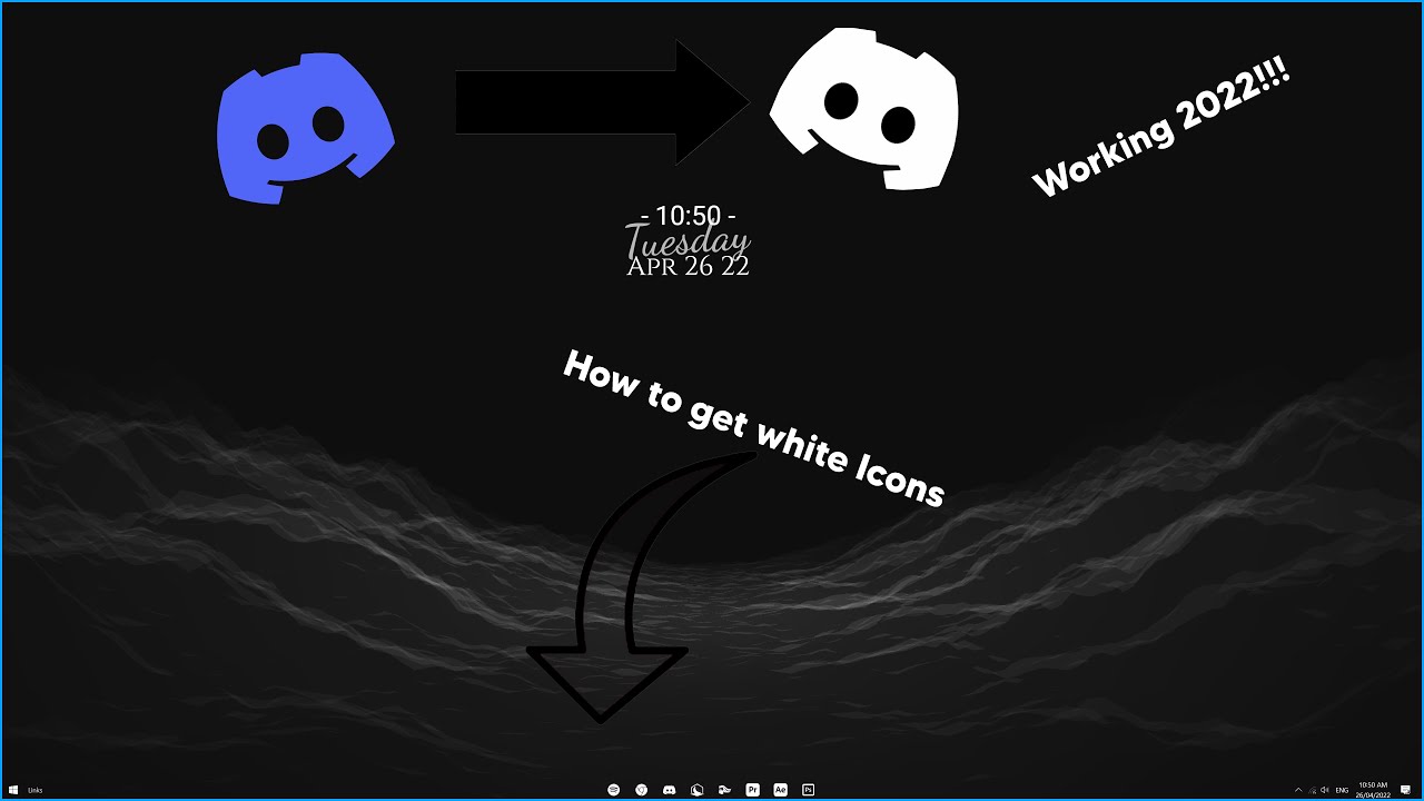 How to get white icons in your taskbar Tutorial - YouTube