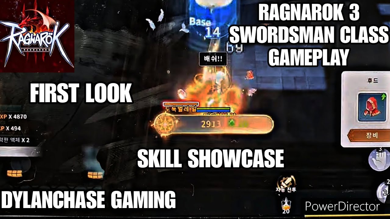 RAGNAROK 3 - SWORDSMAN CLASS GAMEPLAY [ FIRST LOOK ] SKILL SHOWCASE ...