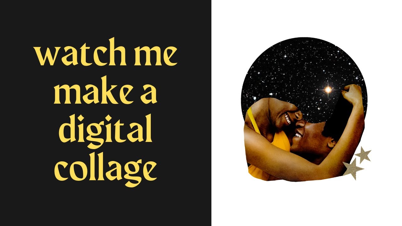 surreal digital art collage | participating in art challenges - YouTube