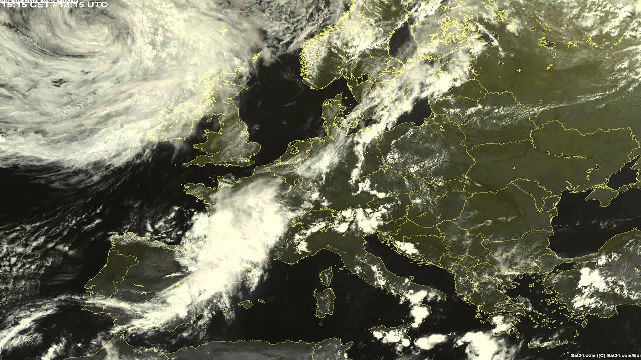 Sat24 video impression for Saturday, August 08, 2015 - YouTube