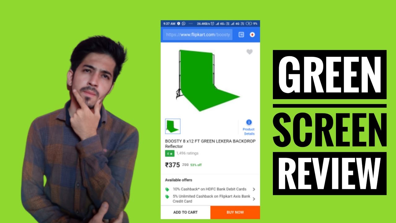 Flipkart green screen review ||unboxing|| थैली फाड़ || D-Tech - YouTube