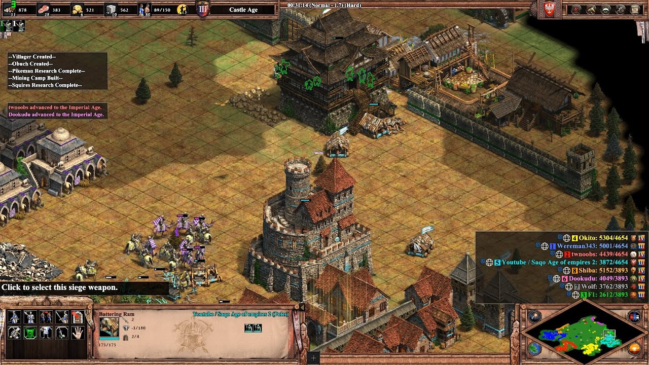 All in Castle age Poles Flank 4vs4 Arena ft Okito - YouTube