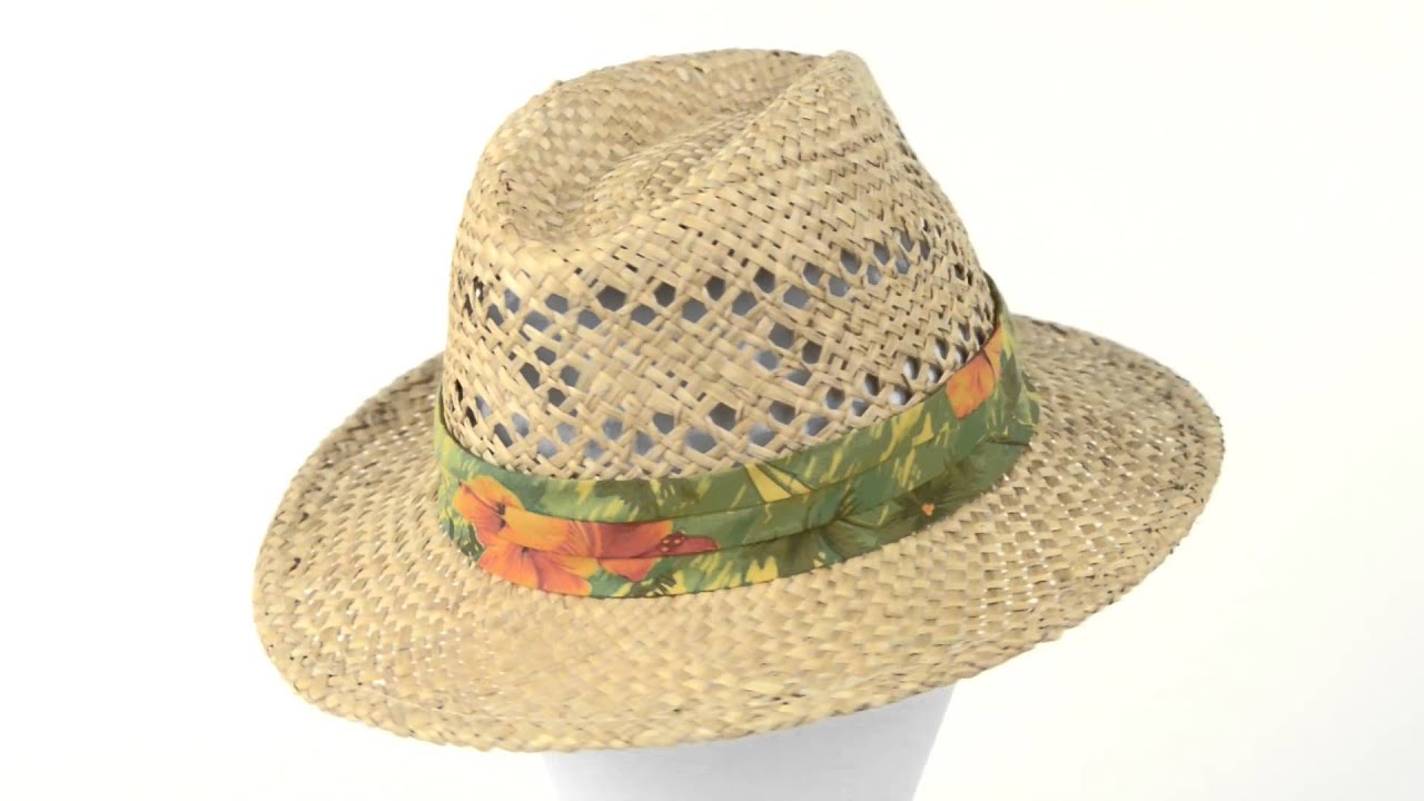 Panama Jack Tropical Straw Safari Hat (For Men and Women) - YouTube