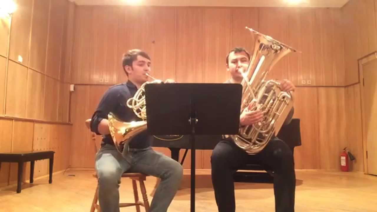 John Stevens - DIALOGUES III for Horn & Tuba - 1 - YouTube