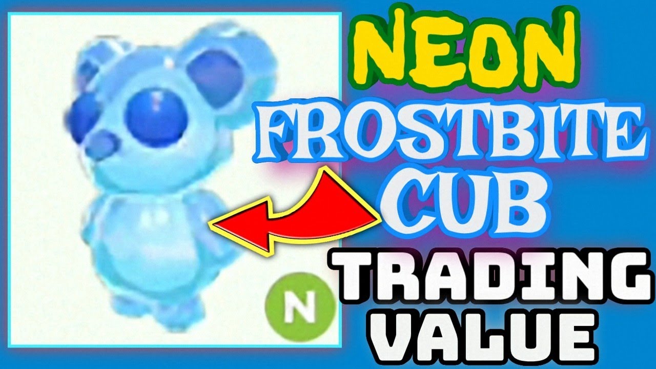 NEON FROSTBITE CUB Trading Value in Adopt Me! #neonfrostbitecub#adoptme ...