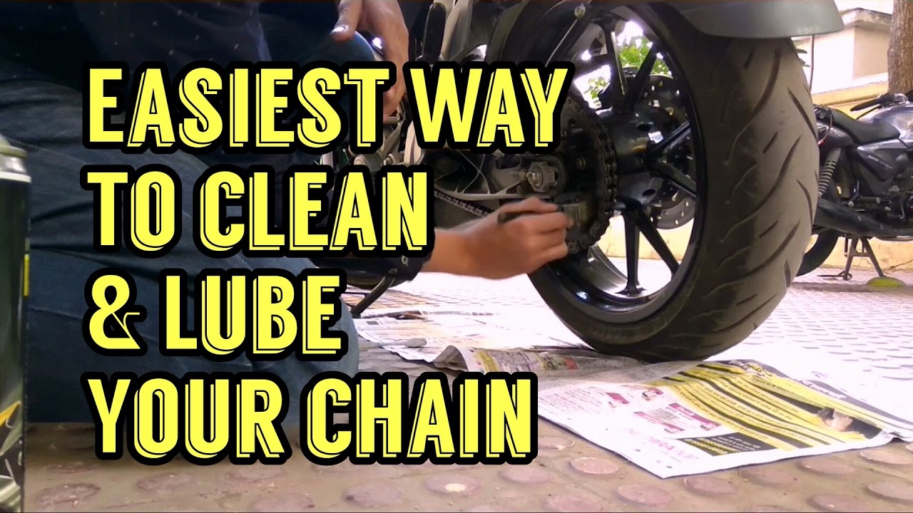 Chain Cleaning & Lubing - Best & Easiest Way - YouTube