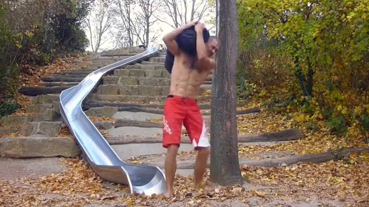 sandbag lift to shoulder carry - YouTube