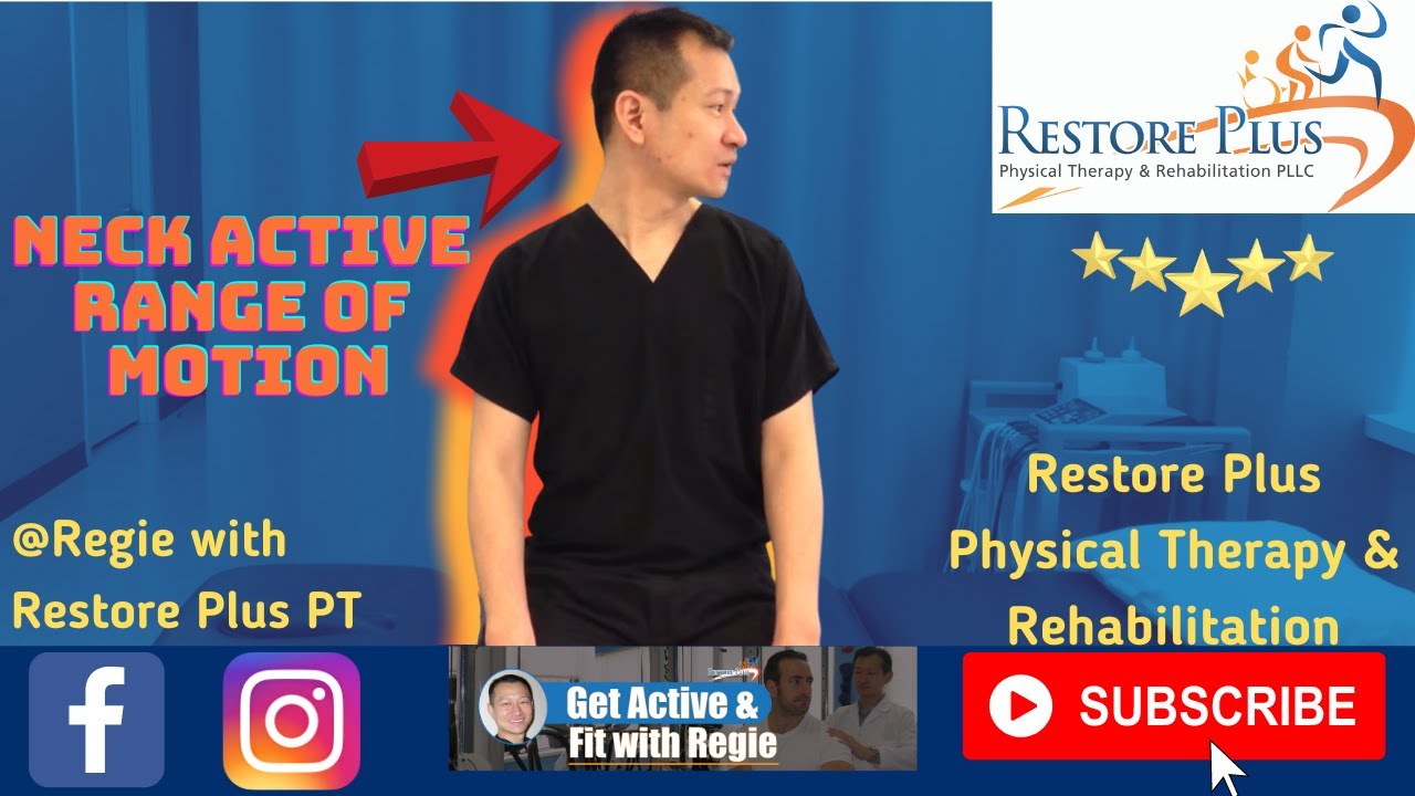 Neck Active Range of Motion Exercises - YouTube