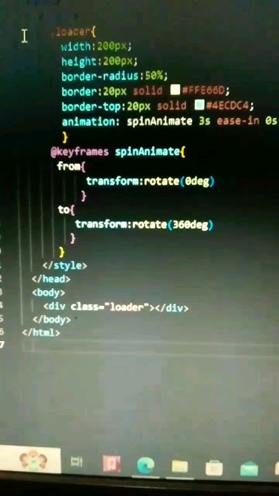 Loading Symbol Using HTML & CSS #2024 #html#css#mkarsaisect#viral # ...
